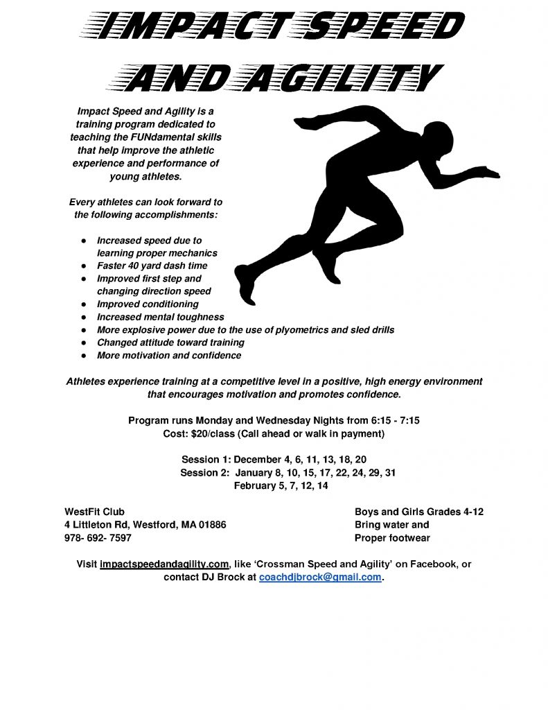 Impact_Speed_and_Agility_Flyer - WestFit Clubs