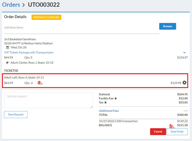 Adding Items To An Order - FriendlySky