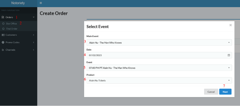 Create Order - FriendlySky